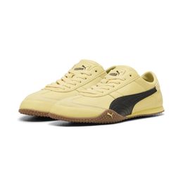 Sneaker Puma "Bella Lea Sneakers Damen", Herren, Gr. 39, pale lemon schwarz gelb, Obermaterial: Gummi, Kuhleder, Synthetik, Leder. Futter: Synthetik, Textil. Innensohle: Textil, Keine Angabe. Laufsohle: Gummi, Schuhe Sneaker