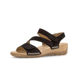 Keilsandalette Gabor "Keilsandalette", Damen, Gr. 44, schwarz, Schuhe