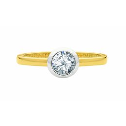 Adelia&acute;s Solit&auml;rring ADELIA&acute;S "Solit&auml;rring 333 Gold ( 8K ) mit Zirkonia &ndash; Goldring Diamant" Gr. 62, silber, Fingerringe, Damen, 62, Gold, Goldring Diamant