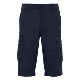Cargobermudas John Devin "aus elastischer Baumwollmischung", Herren, Gr. 32, N-Gr, navy, Web, Obermaterial: 98% Baumwolle, 2% Elasthan, unifarben, bequem kniebedeckend, Hosen, mit Seitentaschen, 3/4 Shorts