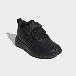 Sneaker adidas Sportswear, M&auml;dchen, Gr. 34, core schwarz, core schwarz, grau six, Synthetik, Textil, Schuhe Sneaker, mit Klettverschluss, f&uuml;r Kinder