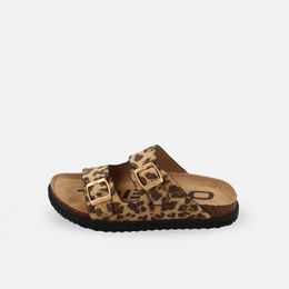 O`Neill Sandale O'NEILL "SANDY SLIDER WOMEN LOW", Damen, Gr. 40, leopard, Synthetik, Schuhe Sandale