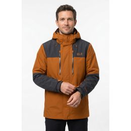 Funktionsjacke Jack Wolfskin "JASPER 2L JKT M", Herren, Gr. L (52), autumn leave, Obermaterial: 100% Polyester. Futter: 100% Polyester, Jacken Funktionsjacke, Wasserdicht, atmungsaktiv, &Uuml;bergangsjacke