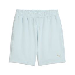 Sporthose Puma "Essentials Elevated 7" Shorts Herren", Herren, Gr. S, Normalgr&ouml;&szlig;en, fresh water blau, Obermaterial: 28% Polyester, 67% Baumwolle, 5% Elasthan. Seitentasche &ndash; Oben: 100% Baumwolle, unifarben, relaxed fit, Hosen Sporthose
