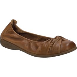 Ballerina Josef Seibel "Fenja 28, camel", Damen, Gr. 37, braun (camel), Obermaterial: 100% Rindsleder Leather cow., Schuhe Ballerina