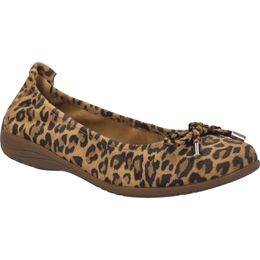 Ballerina Josef Seibel "Fenja 09, leopard", Damen, Gr. 40, braun (leopard), Obermaterial: 100% Rindsleder Leather cow., Schuhe Ballerina