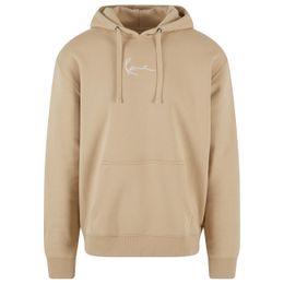 Kapuzensweatshirt Karl Kani "Karl Kani KM-HD011-023-16 Small Signature Essential Hoodie", Herren, Gr. S, braun, 80% Baumwolle, 20% Polyester, Sweatshirts