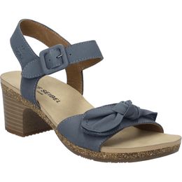Sandale Josef Seibel "Grace 11, azur", Damen, Gr. 36, blau (azur), Obermaterial: 100% Rindsleder Leather cow., Schuhe Sandale