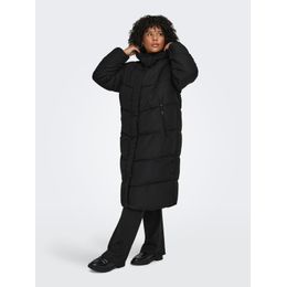 Only sheego Gro&szlig;e Gr&ouml;&szlig;en Steppmantel, black, Gr&ouml;&szlig;e M - Damen