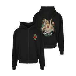 Kapuzensweatshirt "Upscale by Mister Tee Herren Santa Monica Heavy Oversize Hoody", Herren, Gr. M, schwarz, 100% Baumwolle, UPSCALE BY MISTER TEE, bedruckt, ohne Ausschnitt, Sweatshirts