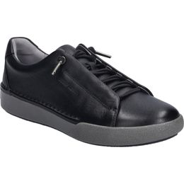 Sneaker Josef Seibel "Claire 24, schwarz", Damen, Gr. 38, schwarz, Obermaterial: 100% Rindsleder Leather cow., Schuhe Sneaker
