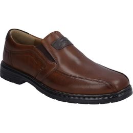 Slipper Josef Seibel "Alastair 03, cognac-kombi", Herren, Gr. 39, braun (cognac, kombi), Obermaterial: 100% Rindsleder Leather cow., Schuhe Slipper