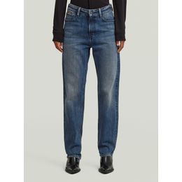 G-Star Raw 5-Pocket-Jeans G-STAR "Iggie Straight Jeans", Damen, Gr. 24, L&auml;nge 32, worn in mountain dusk, Obermaterial: 75% Baumwolle, 25% Baumwolle, Jeans 5-Pocket-Jeans