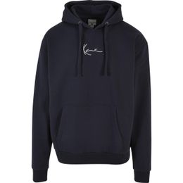 Sweatshirt Karl Kani "Karl Kani Herren Small Signature Hoodie navy", Herren, Gr. M, navy, 80% Baumwolle, 20% Polyester, unifarben, Sweatshirts Sweatshirt