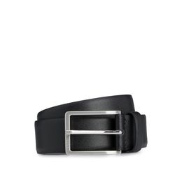 Lederg&uuml;rtel BOSS "Erman-L_Sz35", Herren, Gr. 110, schwarz, Leder, unifarben, G&uuml;rtel Lederg&uuml;rtel, mit dezenter BOSS-Pr&auml;gung auf der Schlie&szlig;e