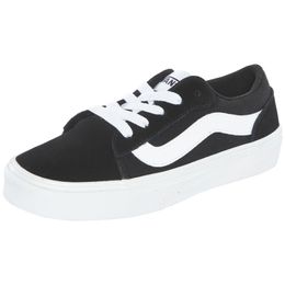 Sneaker Vans "Vero LS", Kinder, Gr. 30, schwarz, wei&szlig;, Leder, Schuhe Sneaker