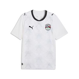 Trainingsshirt Puma "&Auml;gypten 2026 Ausw&auml;rtstrikot Herren", Herren, Gr. L, wei&szlig; feather gray, Obermaterial: 100% Polyester. Kragen: 100% Polyester. Einsatz: 100% Polyester, regular fit, Rundhals, Shirts