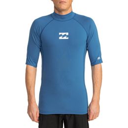 Rash Guard Billabong "Waves All Day", Herren, Gr. S, blau (dunkelblau), Obermaterial:85% Polyester, 15% Elasthan., Shirts