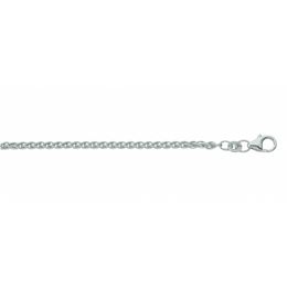 Adelia&acute;s Kette ohne Anh&auml;nger ADELIA&acute;S "Zopfkette Halskette 925 Silber &ndash; Silberkette" Gr. 45, silber, Halsketten, Damen, 45, Silber 925 (Sterlingsilber), Silberkette