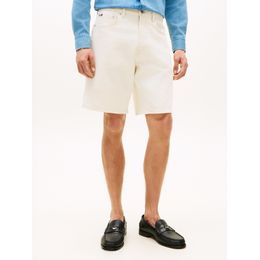 Jeansshorts Tommy Hilfiger "DOVER", Herren, Gr. 30, N-Gr, ivory petal, Web, Obermaterial: 100% Baumwolle, regular fit kniefrei, Jeans Jeansshorts, vorgewaschen Regular Fit