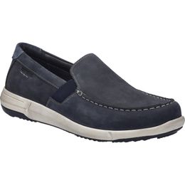 Slipper Josef Seibel "Enrico 31, indigo", Herren, Gr. 44, blau (indigo), Obermaterial: 100% Rindsleder Leather cow., Schuhe Slipper