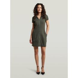 G-Star Raw Bodykleid G-STAR "Soft Sculpt Fit Flare Dress", Damen, Gr. L, Normalgr&ouml;&szlig;en, asfalt, Obermaterial: 66% Viskose, 29% Polyimid, 5% Elasthan, Kleider