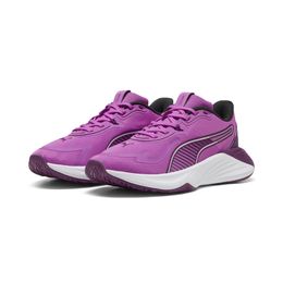 Trainingsschuh Puma "PWR Hybrid Trainingsschuhe Damen", Damen, Gr. 36, electric orchid plum wine wei&szlig; silber pink lila, Obermaterial: Synthetik, Textil. Futter: Textil. Innensohle: Textil. Laufsohle: Gummi, Schuhe