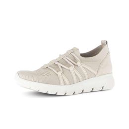 Sneaker Gabor "Sneaker low", Damen, Gr. 38,5, beige, Schuhe Sneaker