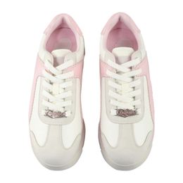 Trainingsschuh Buffalo "Buffalo MALIBU", Damen, Gr. 36, cream, rose, wei&szlig;, Polyurethan, Schuhe