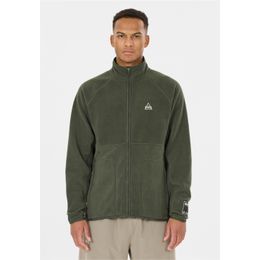 Fleecejacke SOS "Munson", Herren, Gr. L, dunkelgr&uuml;n, 100% Polyester, unifarben, Jacken Fleecejacke, atmungsaktiv