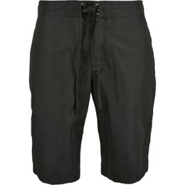 Badeshorts Urban Classics "Urban Classics Herren Board Shorts", Herren, Gr. L, US-Gr&ouml;&szlig;en, schwarz, 100% Polyester, Badehosen Badeshorts