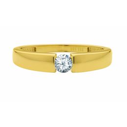 Adelia&acute;s Solit&auml;rring ADELIA&acute;S "Solit&auml;rring 333 Gold ( 8K ) mit Zirkonia &ndash; Goldring Diamant" Gr. 54, gold, Fingerringe, Damen, 54, Gold, Goldring Diamant