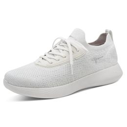 Slip-On Sneaker Tamaris, Herren, Gr. 36, wei&szlig;, Lederimitat, Textil, unifarben, Schuhe, Freizeitschuh, Slipper, Halbschuh in veganer Verarbeitung