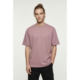 Only & Sons Rundhalsshirt ONLY & SONS "ONSFRED RLX SS TEE", Herren, Gr. L, twilight mauve, Single Jersey, Obermaterial: 100% Baumwolle, unifarben, relaxed fit normal, Rundhals, Shirts Rundhalsshirt, Baumwolle, relaxed fit