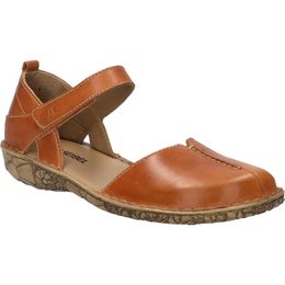 Sandale Josef Seibel "Rosalie 42, orange", Damen, Gr. 37, orange, Obermaterial: 100% Rindsleder Leather cow., Schuhe Sandale