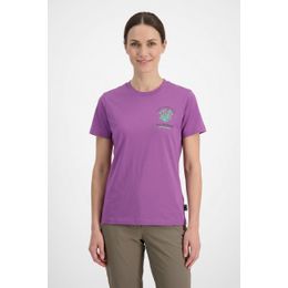 T-Shirt Jack Wolfskin "CAREFREE T W", Damen, Gr. L (42/44), plant freesi, Obermaterial: 100% Baumwolle, normal, Rundhals, Shirts T-Shirt