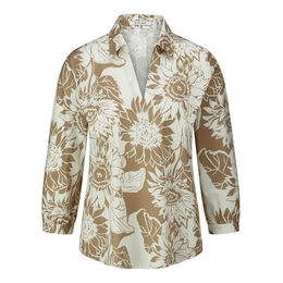 Peter Hahn - Bluse mit 3/4-Arm, weiss, Gr. 36 / S - Baumwolle