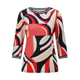Peter Hahn - Rundhals-Shirt mit 3/4-Arm, rot, Gr. 36 / S