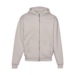 Sweatjacke Karl Kani "Karl Kani Herren", Damen, Gr. L, light grau, 60% Baumwolle, 40% Polyester, Sweatjacken Sweatjacke