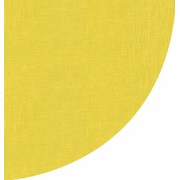 Tischdecke Apelt "ALASKA, LOFT STYLE, Rips Uni" Gr. 3, gelb, &Oslash;:170cm, Baumwolle, Polyester, Tischdecken, Tischdecke