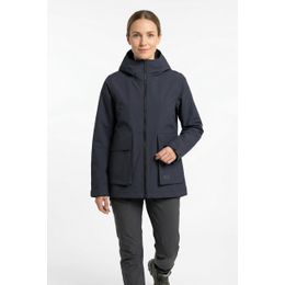 Funktionsjacke Jack Wolfskin "NABUR 2L JKT W", Damen, Gr. L (42/44), schwarz navy, Web, Obermaterial: 100% Polyamid. Futter: 100% Polyester, unifarben, Basic Po-bedeckend, mit Druckkn&ouml;pfen,verstellbar, Jacken Funktionsjacke, wasserdicht, atmungsaktiv, &Uuml;bergangsjacke, aufgesetzte Cargotaschen