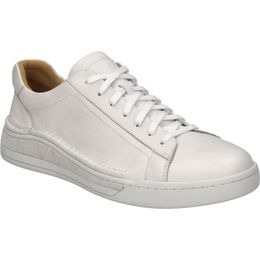 Sneaker Josef Seibel "Cleve 02, weiss", Herren, Gr. 45, wei&szlig;, Obermaterial: 100% Rindsleder Leather cow., Schuhe Sneaker