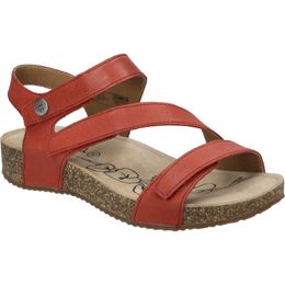 Sandale Josef Seibel "Tonga 25, rot", Damen, Gr. 36, rot, Obermaterial: 100% Rindsleder Leather cow., Schuhe Sandale