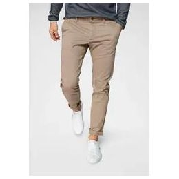 Jack & Jones Chinohose JACK & JONES "JJIMARCO mit Badge und hohem Tragekomfort", Herren, Gr. 36, L&auml;nge 34, beige, Obermaterial: 98% Baumwolle, 2% Elasthan, unifarben, schmal lang, Hosen Chinohose, unifarben, modisch, slim fit, Baumwollmischung, Topseller