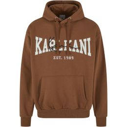 Kapuzensweatshirt Karl Kani "Karl Kani Herren", Herren, Gr. S, braun, 80% Baumwolle, 20% Polyester, unifarben, Sweatshirts