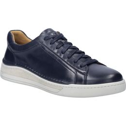 Sneaker Josef Seibel "Cleve 02, dunkelblau", Herren, Gr. 40, blau (dunkelblau), Obermaterial: 100% Rindsleder Leather cow., Schuhe Sneaker