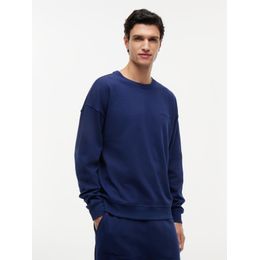 Sweatshirt, Herren, Gr. L (52), preppy navy, Sweatware, Obermaterial: 82% Baumwolle, 18% Polyester, Tommy Hilfiger Underwear, normal normal, Rundhals, B&uuml;ndchen, Sweatshirts Sweatshirt
