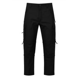 Cargohose Brandit "Brandit Brandit Kombi Basic Pants", Herren, Gr. L, US-Gr&ouml;&szlig;en, schwarz, 100% Baumwolle, unifarben, normal, Hosen Cargohose