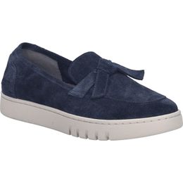 Slipper Josef Seibel "Jessie 08, indigo", Damen, Gr. 36, blau (indigo), Obermaterial: 100% Rindsleder Leather cow., Schuhe Slipper