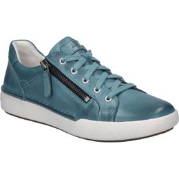 Sneaker Josef Seibel "Claire 03, azur", Damen, Gr. 36, blau (azur), Obermaterial: 100% Rindsleder Leather cow., Schuhe Sneaker